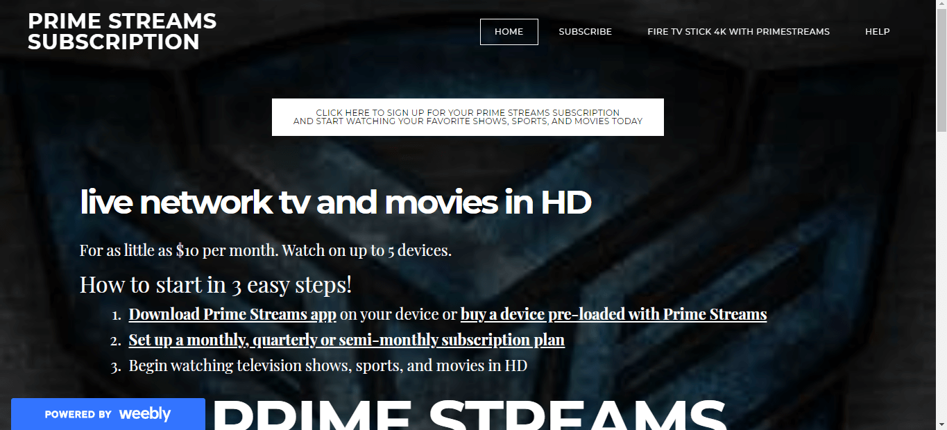 Prime Streams IPTV Review: How to Stream on Firestick / Android / Roku