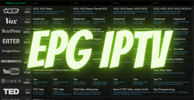 EPG IPTV: How to Add EPG Guide for IPTV Providers - IPTVPlayers